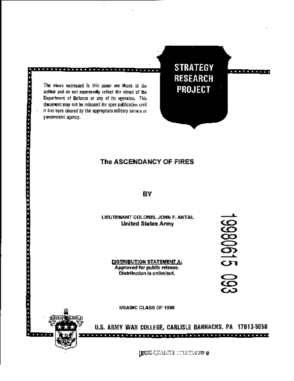 (PDF) The Ascendancy of Fires by John Antal