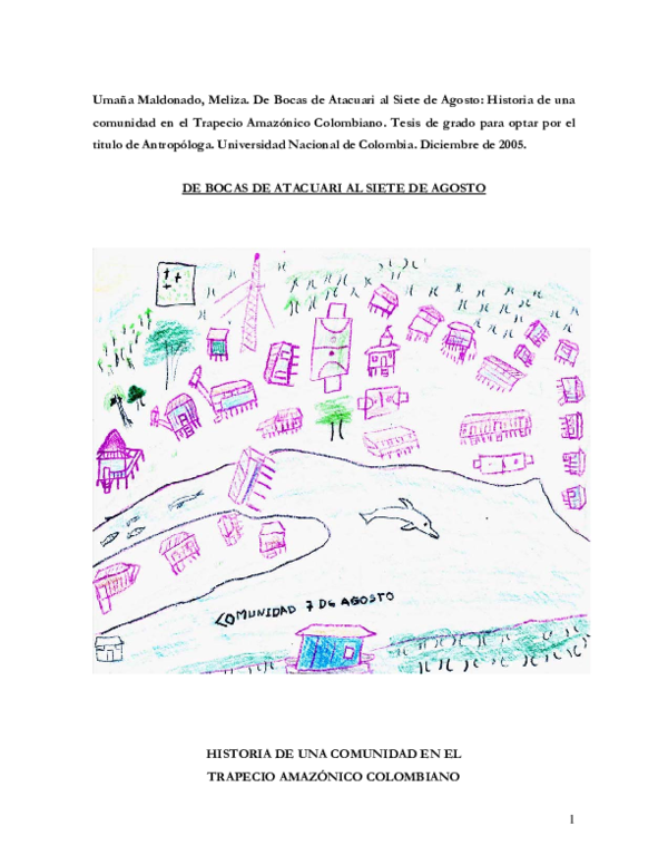 (PDF) Historia de una comunidad indígena en el Trapecio Amazonico ...