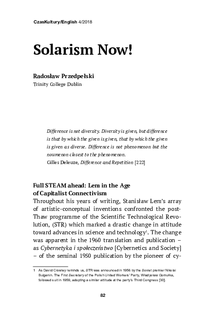 (PDF) Solarism Now!