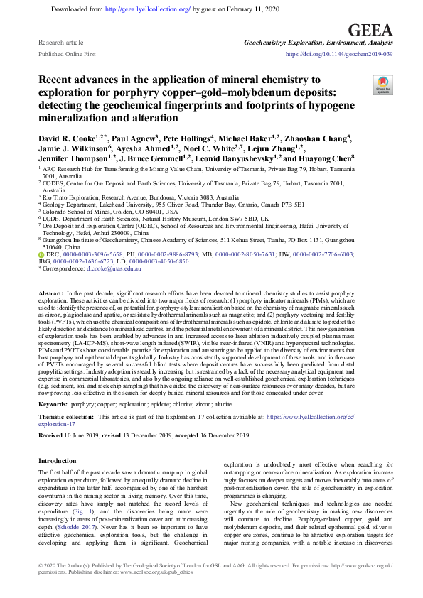 (PDF) Recent advances in the application of mineral chemistry to ...
