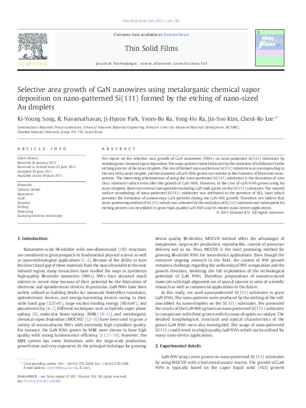 (PDF) Direct observation of nucleation and early stages of growth of ...