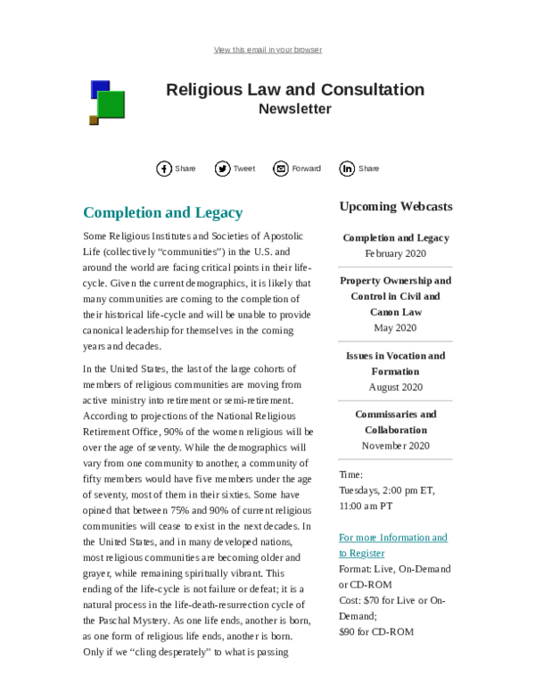 (PDF) Religious Law and Consultation Newsletter