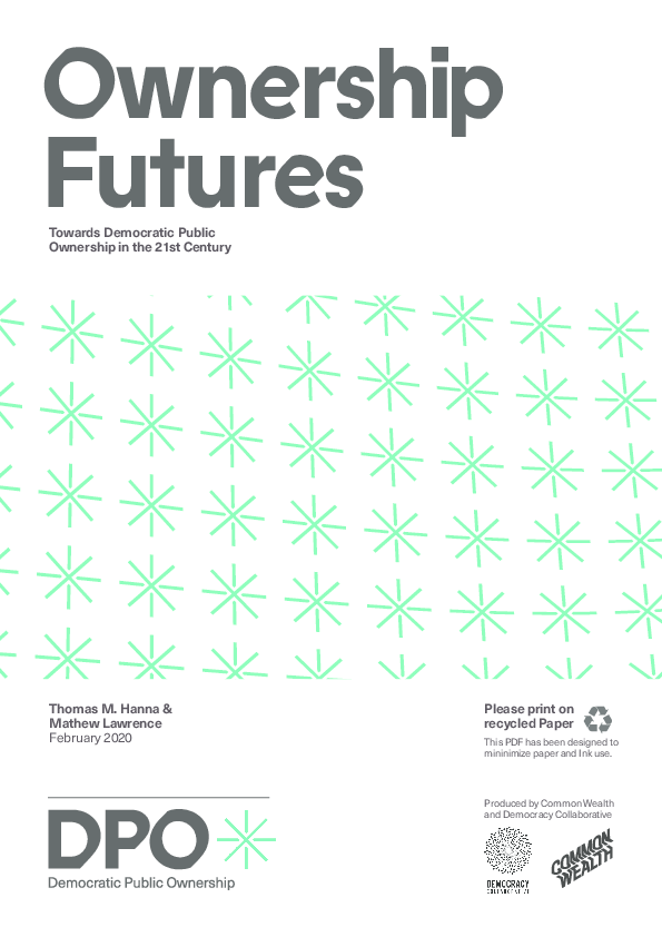 (PDF) Ownership Futures: Towards Democratic Public Ownership in the ...