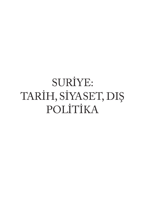 (PDF) Eyal Zisser, Suriye - Baas Partisi ve Ulusal İlerici Cephe ...