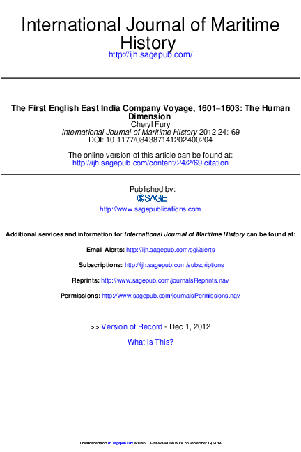 (PDF) History International Journal of Maritime