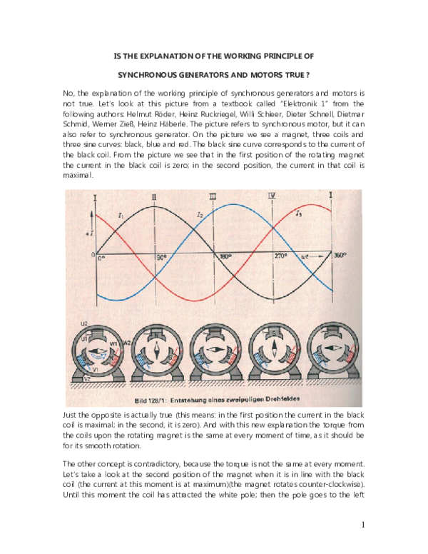 Doc Is The Explanation Of The Working Principle Of Synchronous