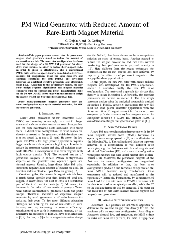 (PDF) PM Wind Generator
