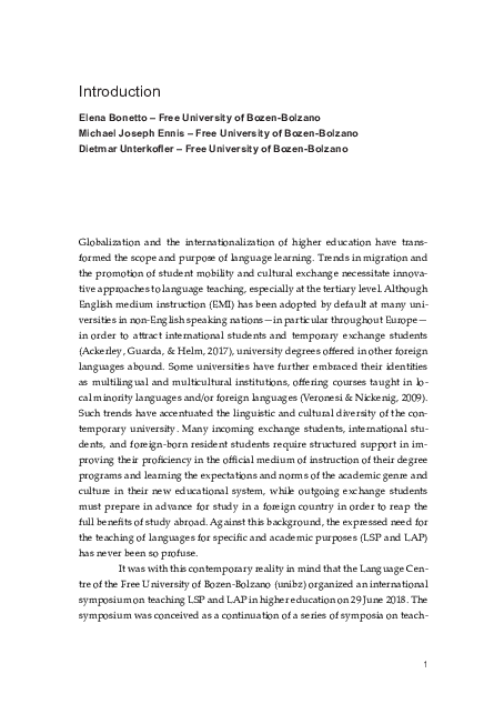 (PDF) Introduction to Teaching Languages for Specific and Academic ...