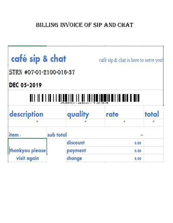 (DOC) Billing invoice of sip and chat | hamza adrees - Academia.edu