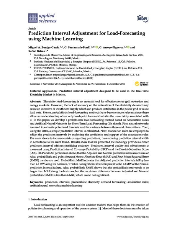 (PDF) Prediction Interval Adjustment for Load-Forecasting using Machine ...