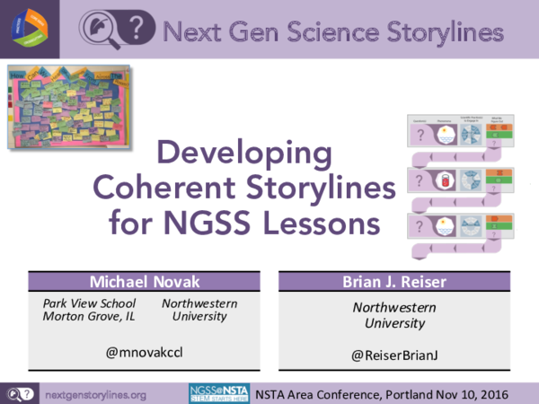 (PDF) Developing Coherent Storylines for NGSS Lessons