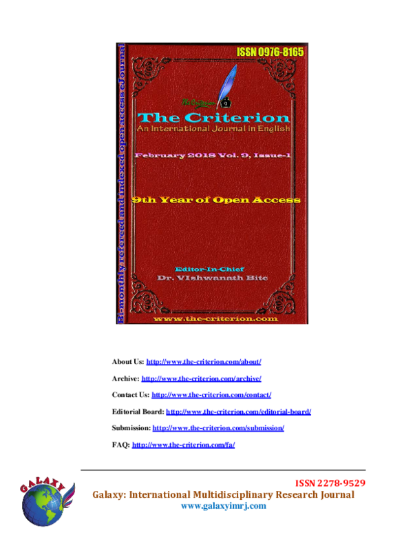 (PDF) An Analysis from the Perspectives of Postcolonial Ecocriticism of ...