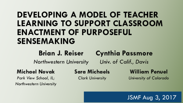 (PDF) DEVELOPING A MODEL OF TEACHER LEARNING TO SUPPORT CLASSROOM ...