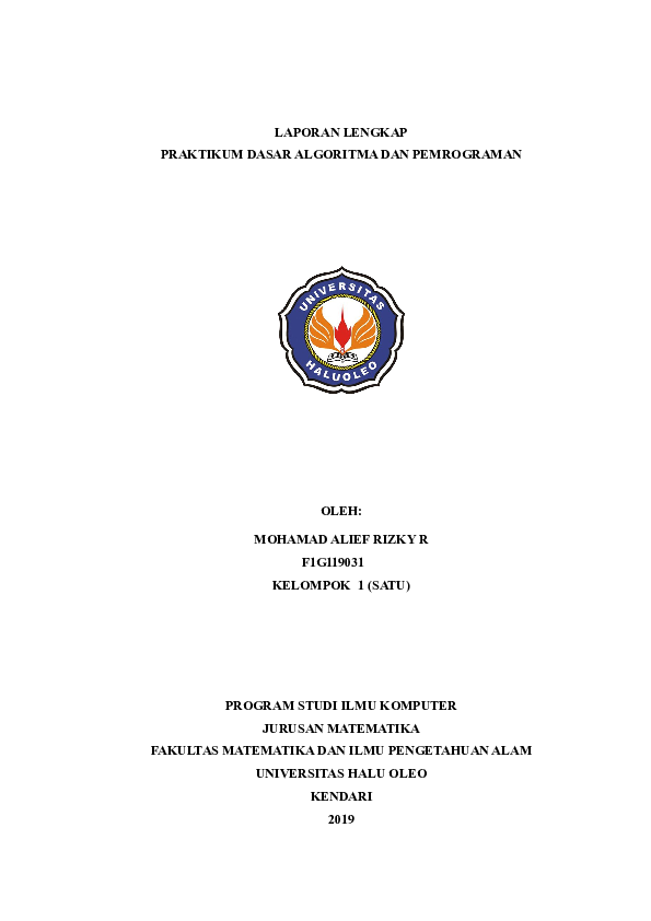 Doc Dasar Algoritma Dan Pemrograman