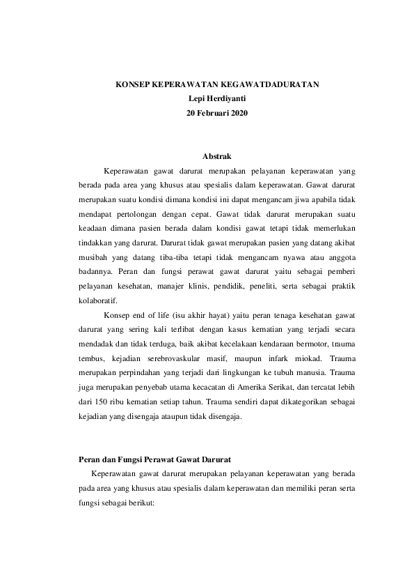 (DOC) KONSEP KGD | Lepi Herdiyanti - Academia.edu