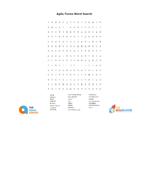 (PDF) ACTIVITY-Agile Word Search | Sangeetha Nair - Academia.edu