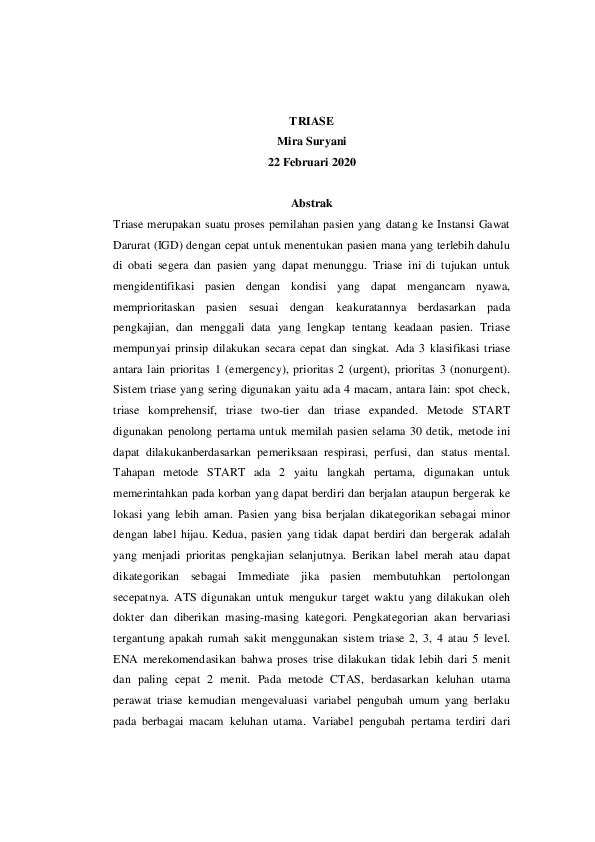 (DOC) TRIASE (start, ats, ctas)