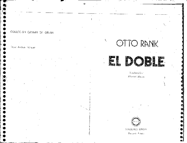 (PDF) OTTO RANK EL DOBLE O DUPLO