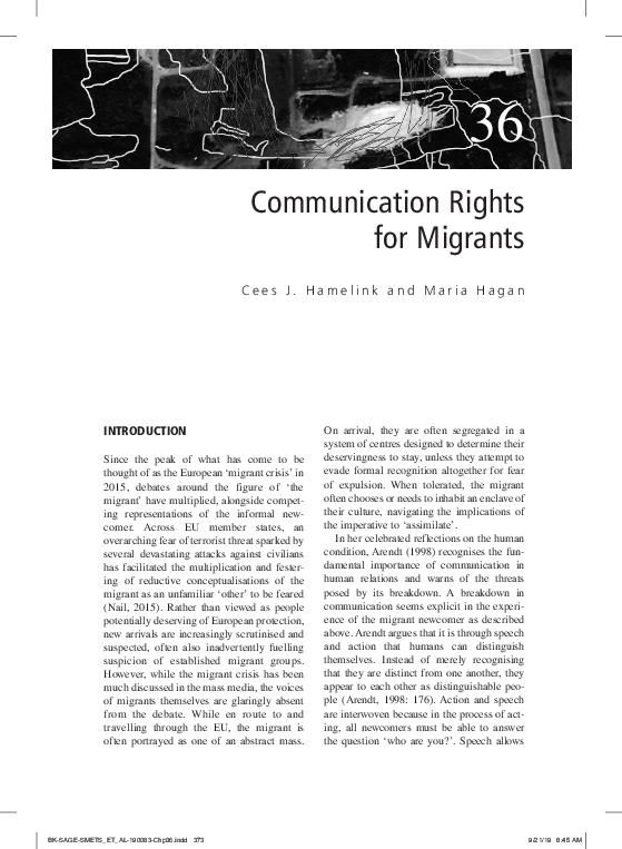 (PDF) Communication Rights for Migrants