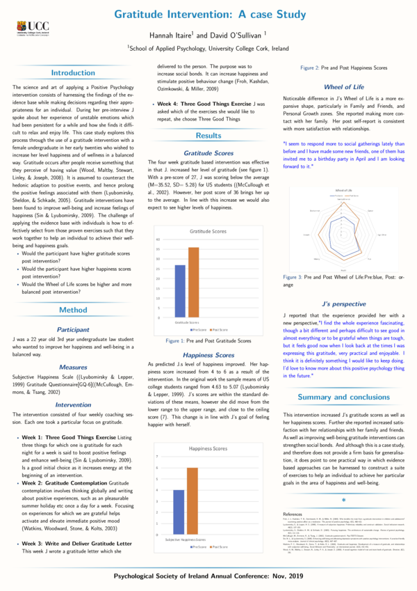 (PDF) Gratitude Intervention: A case Study
