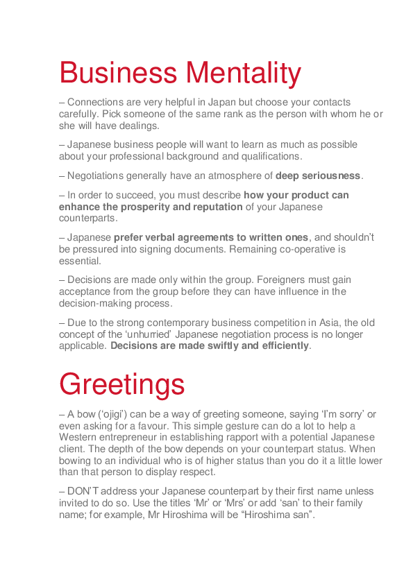 (DOC) Business Mentality