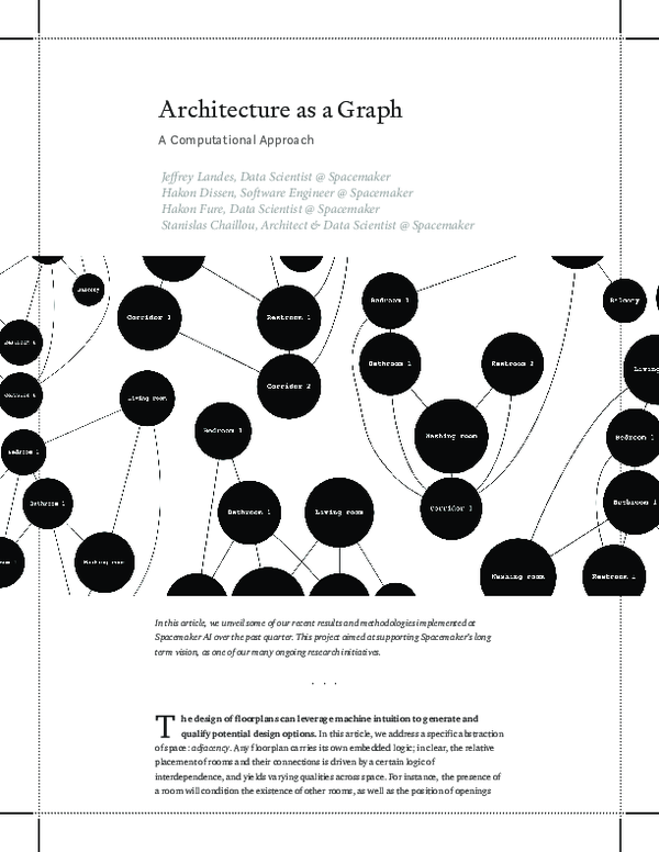 (PDF) Architecture as a Graph | A Computational Approach