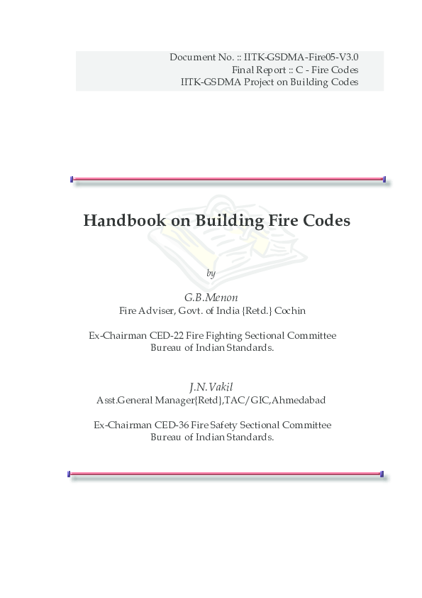(PDF) Handbook on Building Fire Codes