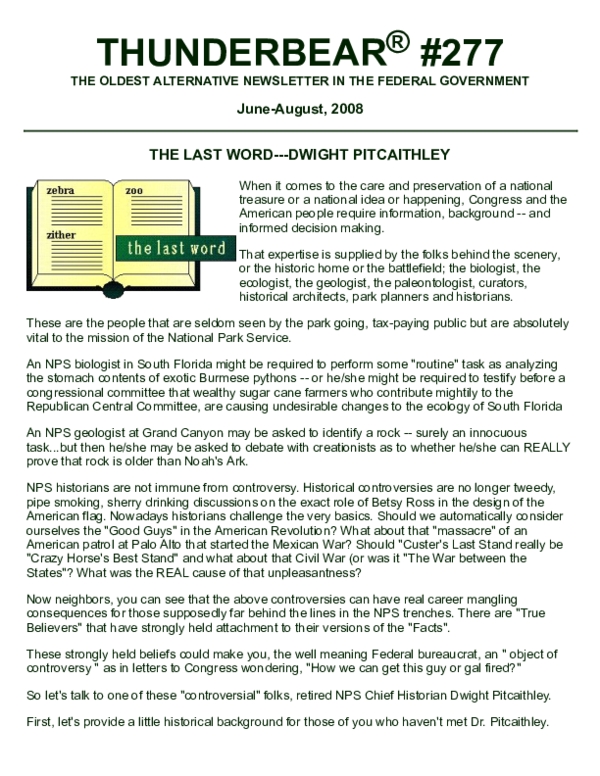 (PDF) The Last Word - Dwight Pitcaithley