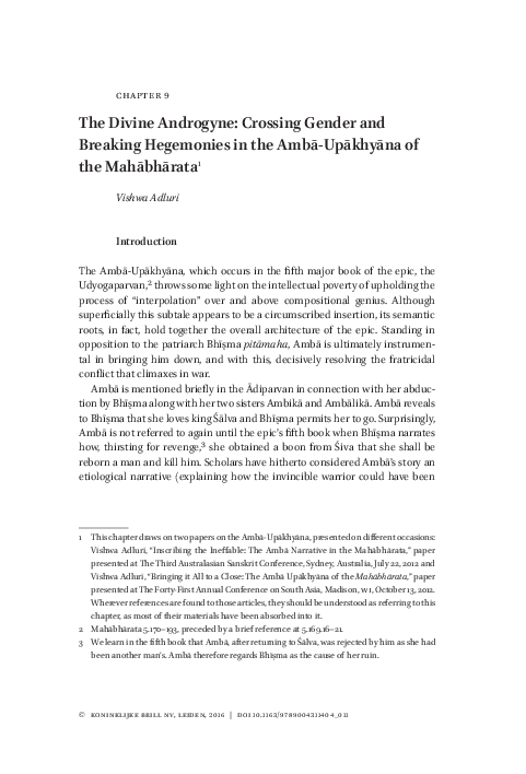 (PDF) The Divine Androgyne