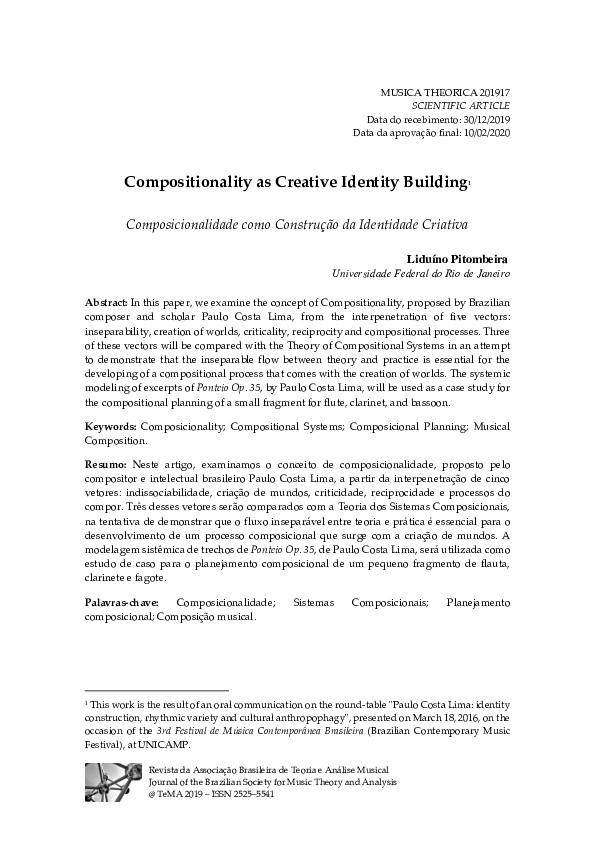 (PDF) Compositionality as Creative Identity Building