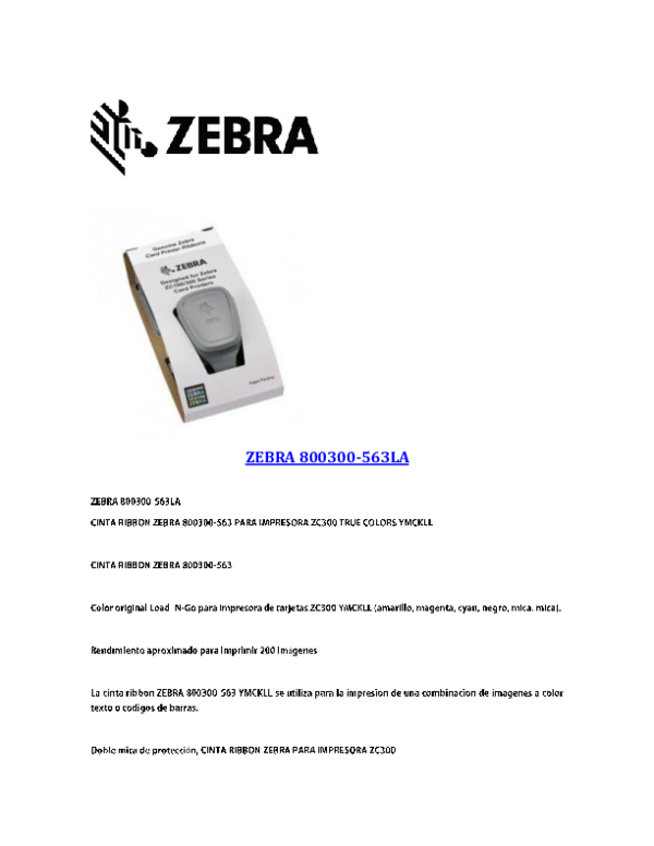 (PDF) ZEBRA 800300-563LA