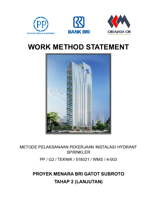 (DOC) WMS - Pekerjaan Hydrant Sprinkler R.