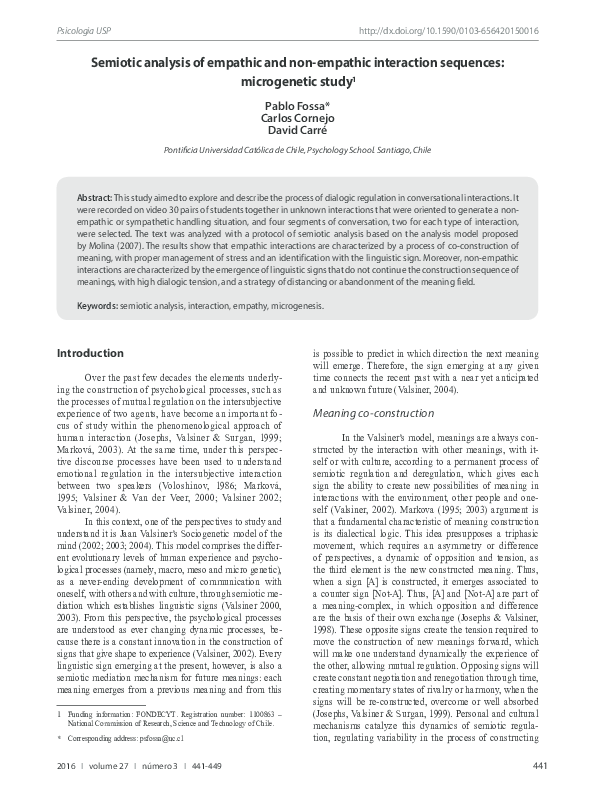 (PDF) Semiotic analysis of empathic and non-empathic interaction ...
