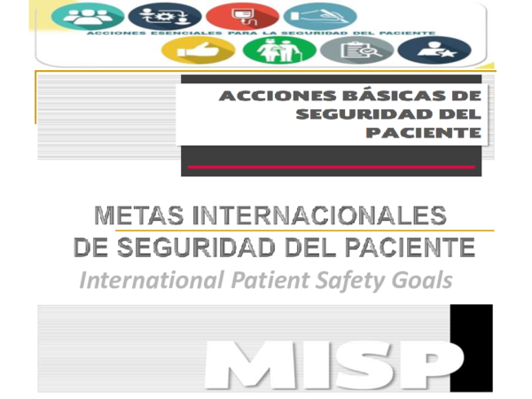 (PDF) Metas internacionales de seguridad del paciente / Acciones ...