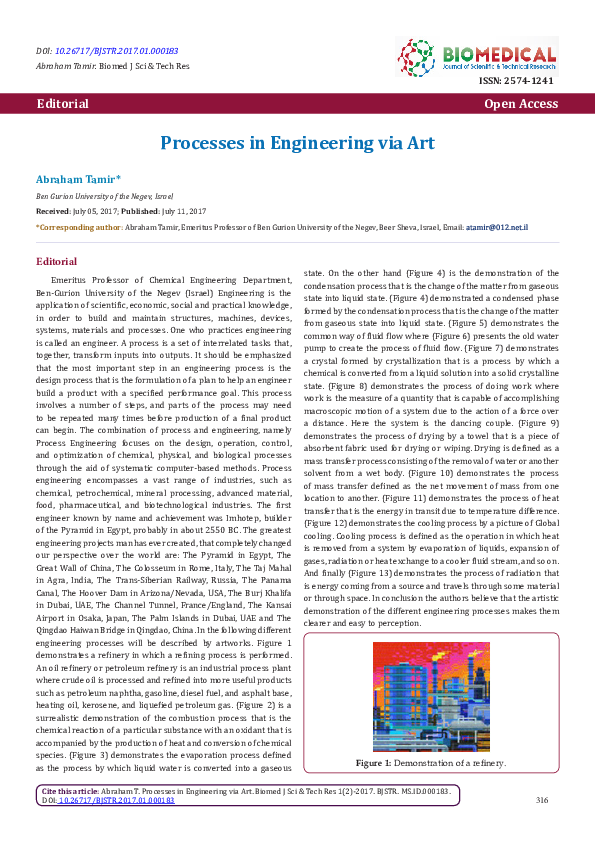 (PDF) Processes in Engineering via Art