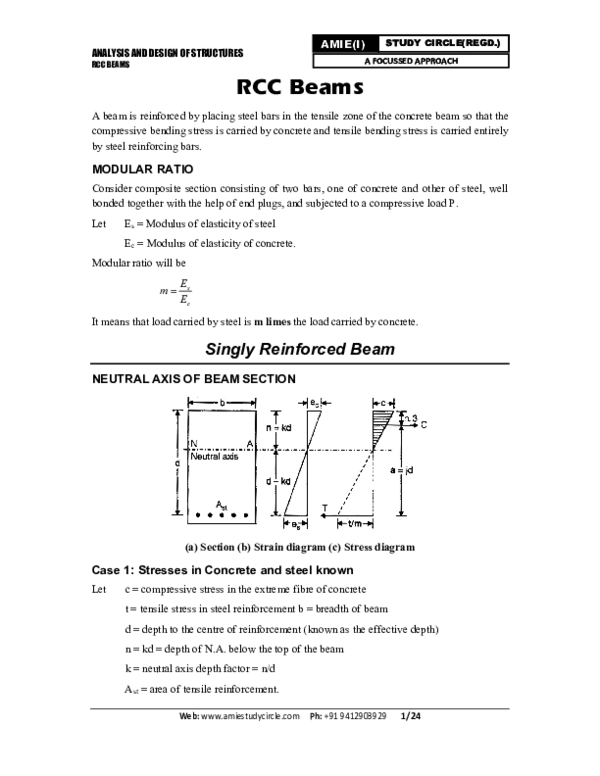 (PDF) ANALYSIS AND DESIGN OF STRUCTURES RCC BEAMS