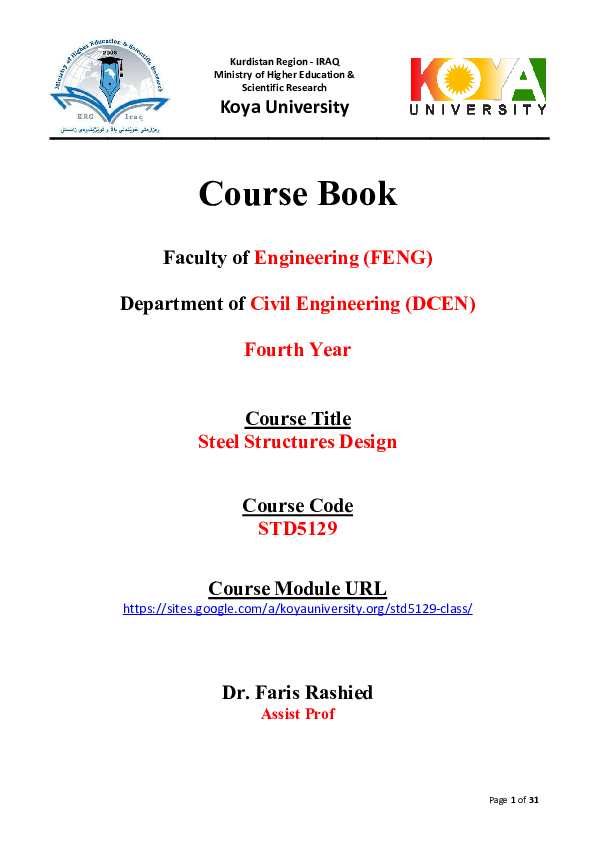 (PDF) Analysis and Design of CB. 4th Stage Steel