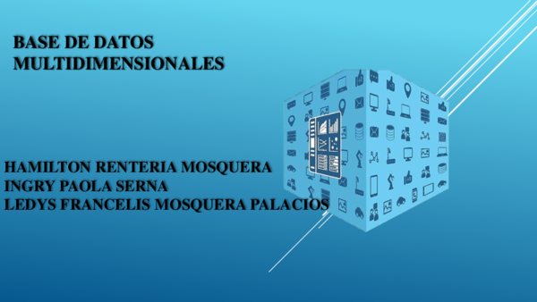 (PPT) Base de datos multidimensional
