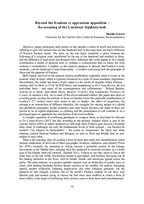 (PDF) Beyond the freedom vs oppression opposition : the meaning of the ...