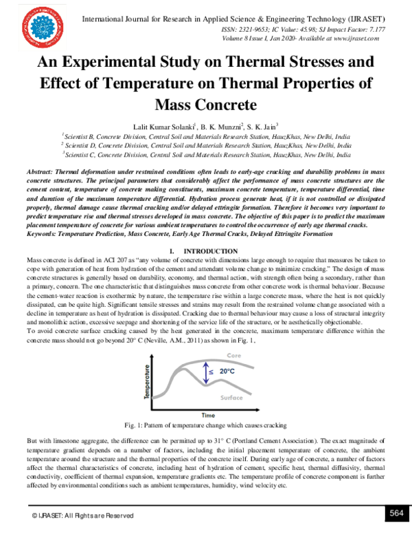 (PDF) An Experimental Study on Thermal Stresses and Effect of ...