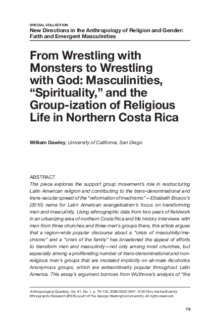 (PDF) New Directions in the Anthropology of Religion and Gender: Faith ...
