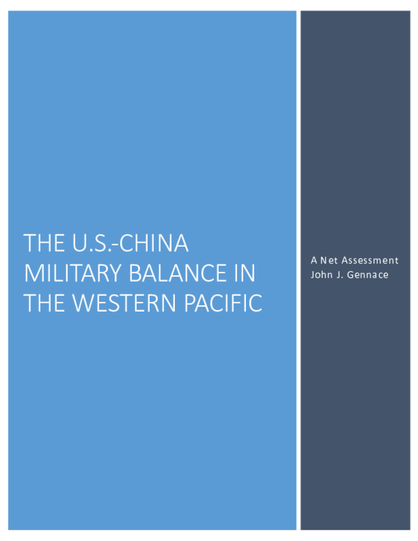 (PDF) A Net Assessment