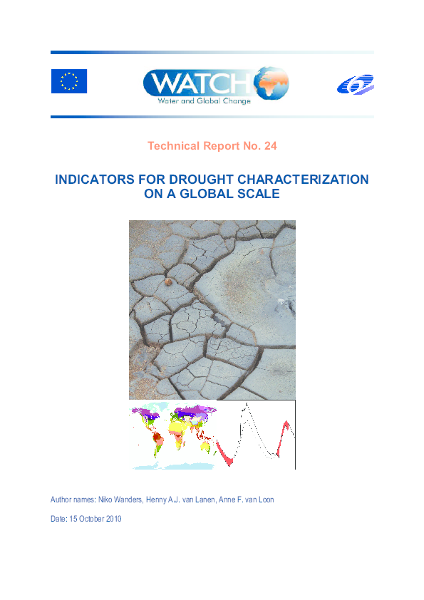 (PDF) WATCH Technical Report Number 24: Indicators For Drought ...
