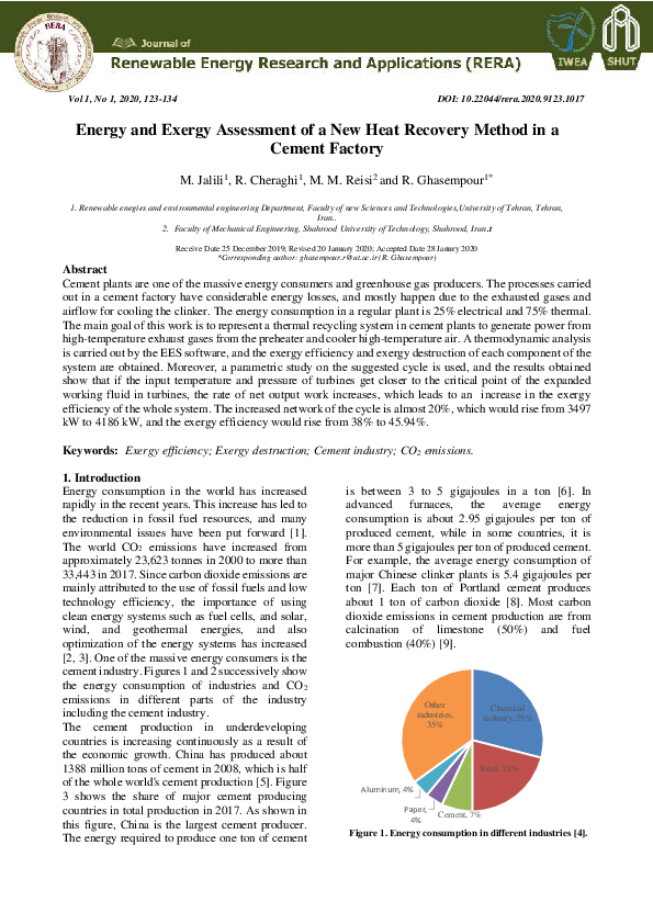 (PDF) Energy and Exergy Assessment of a New Heat Recovery Method in a ...