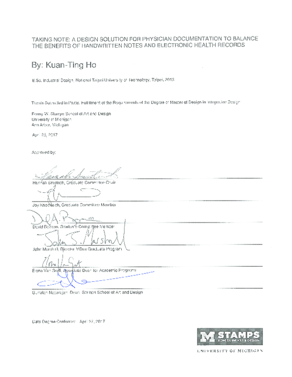 (PDF) Taking Note: A Design Solution for Physician Documentation to ...