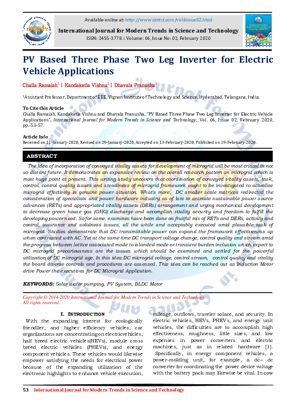 (PDF) DC Microgrid Integration for Electric Vehicles