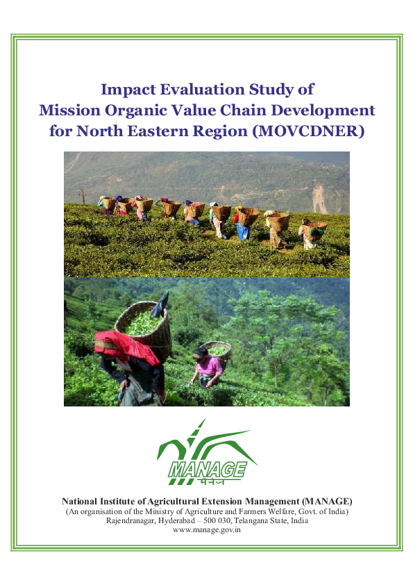 (PDF) Impact Evaluation Study of Mission Organic Value Chain ...