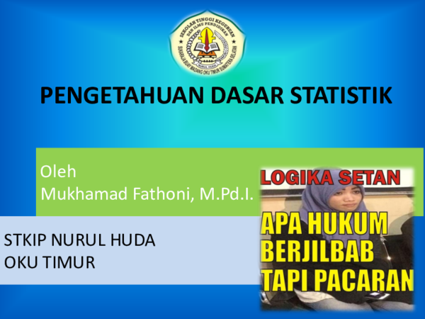 (PDF) Bahan Ajar Kuliah Statistik Pendidikan