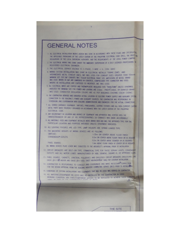 (PDF) General Notes - Electrical Works (PEC)
