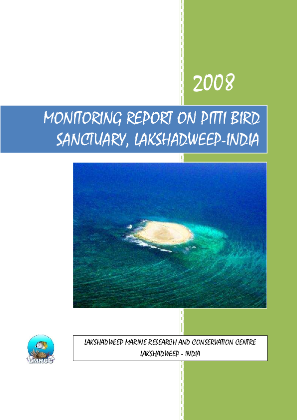 (PDF) MONITORING REPORT ON PITTI BIRD SANCTUARY, LAKSHADWEEP - INDIA